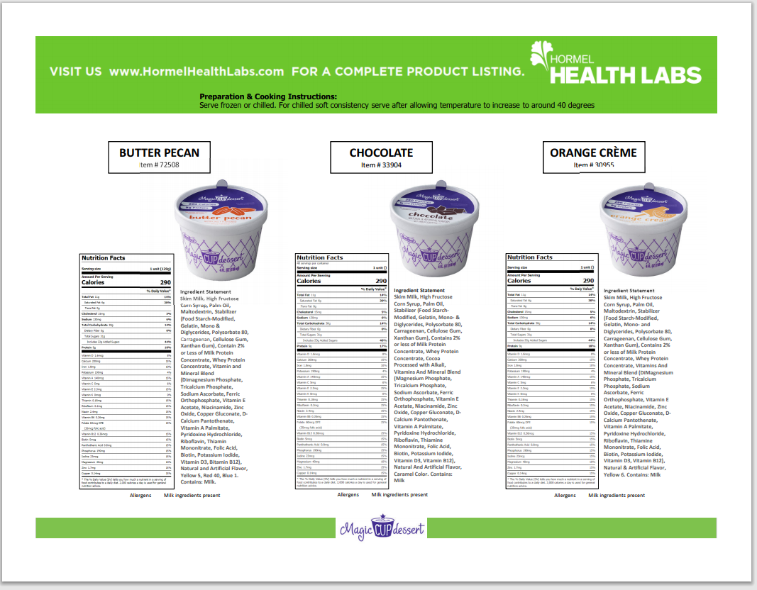 Magic Cup Variety Pack (Vanilla, Chocolate, Butter Pecan, Wild Berry ...