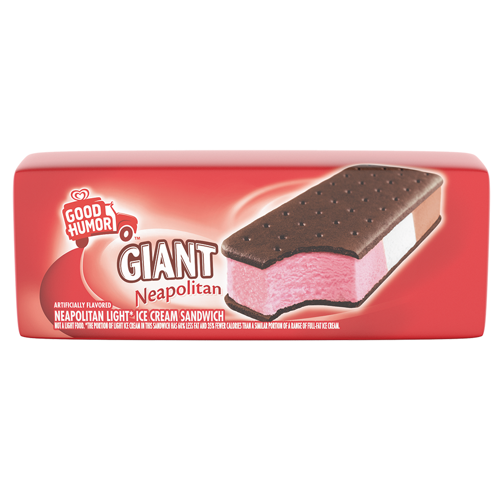 Good Humor, GIANT Neapolitan Sandwich (24 Count) – icecreamsource