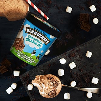 Ben & Jerry's - Chocolate Shake-It Truffles Ice Cream (Pint ...