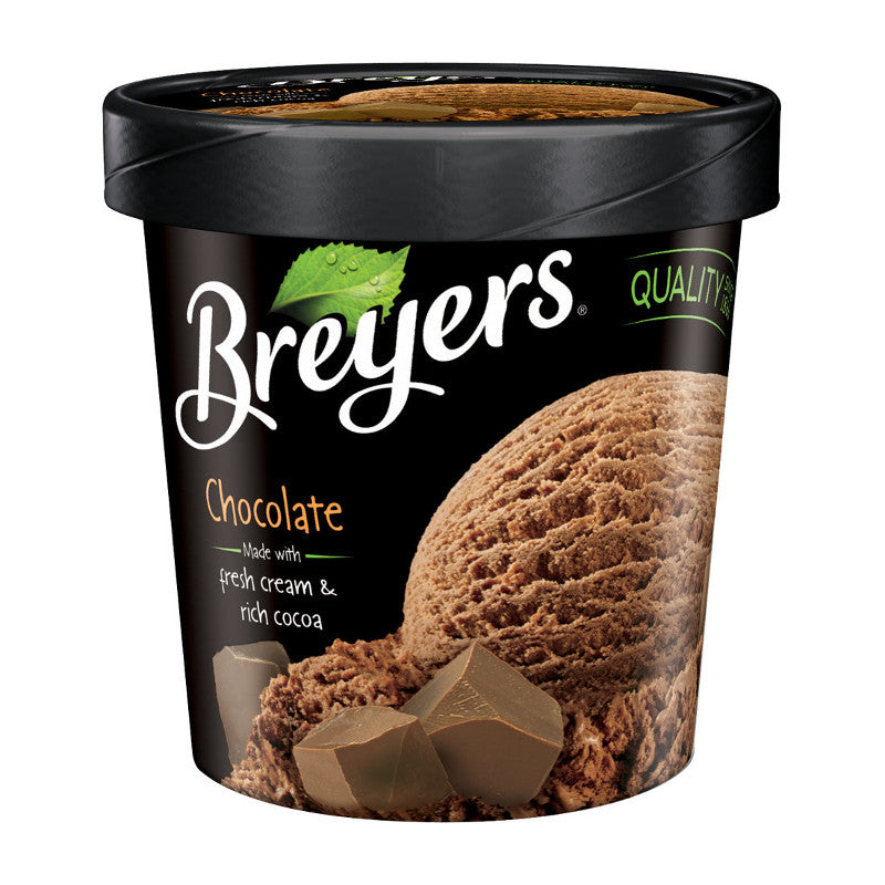 Breyer's, Chocolate All Natural, Ice Cream, Pint (1 Count) – icecreamsource