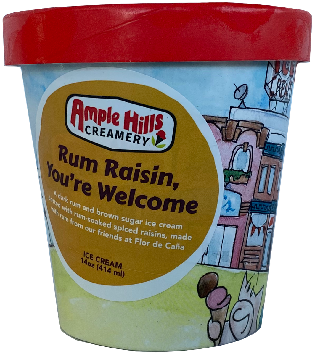 Ample Hills, Rom Raisin, You're Welcome Ice Cream (Pint) – icecreamsource