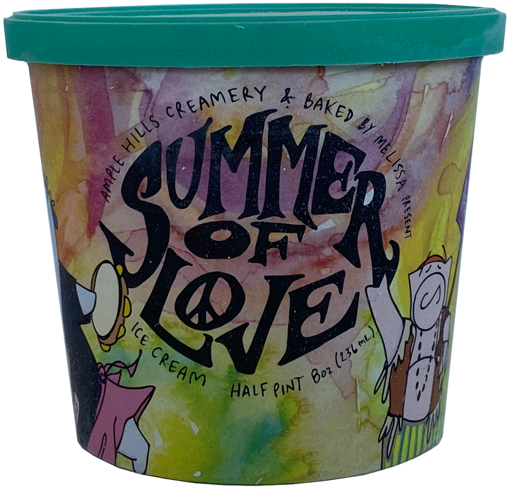 Ample Hills Summer Of Love Ice Cream Half Pint Icecreamsource