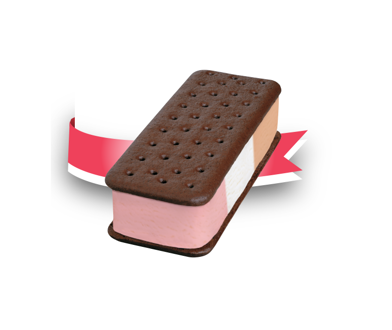 Good Humor, GIANT Neapolitan Sandwich (24 Count) – icecreamsource